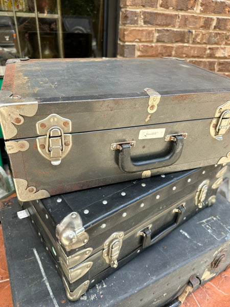 Vintage Black and Silver Stackable Suitcases – Fig House Vintage