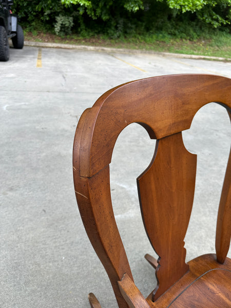 Antique Wooden Rocking Chair Virginia Stamped – Fig House Vintage