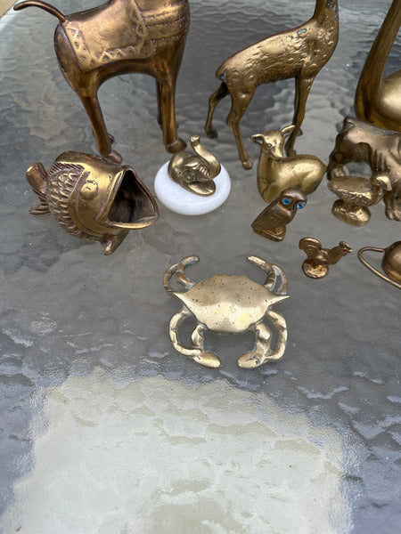 Large Collection of Brass Animals- Set of 21 – Fig House Vintage