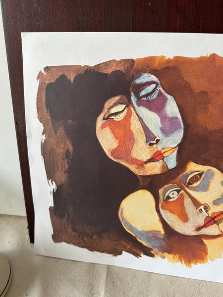 Abstract Print of Two Women – Fig House Vintage