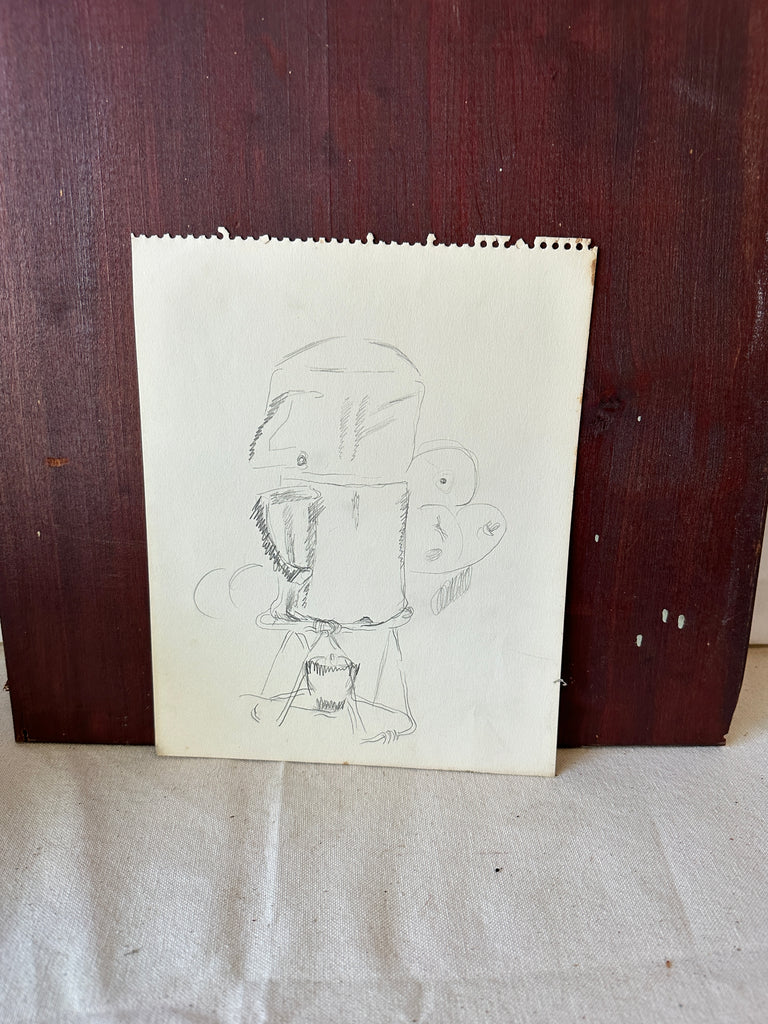 Minimalist Pencil Drawing – Fig House Vintage