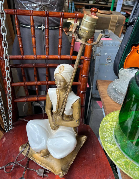 Middle Eastern Boy Figurative Lamp – Fig House Vintage