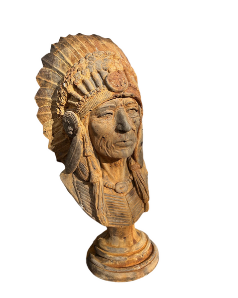 Stone Native American Sculpture – Fig House Vintage
