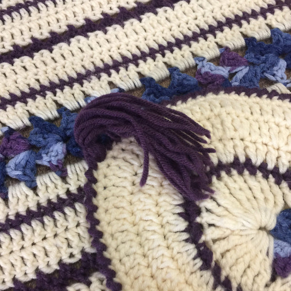 Purple & Blue Moroccan Inspired Hand Made Throw - FREE SHIPPING! – Fig ...